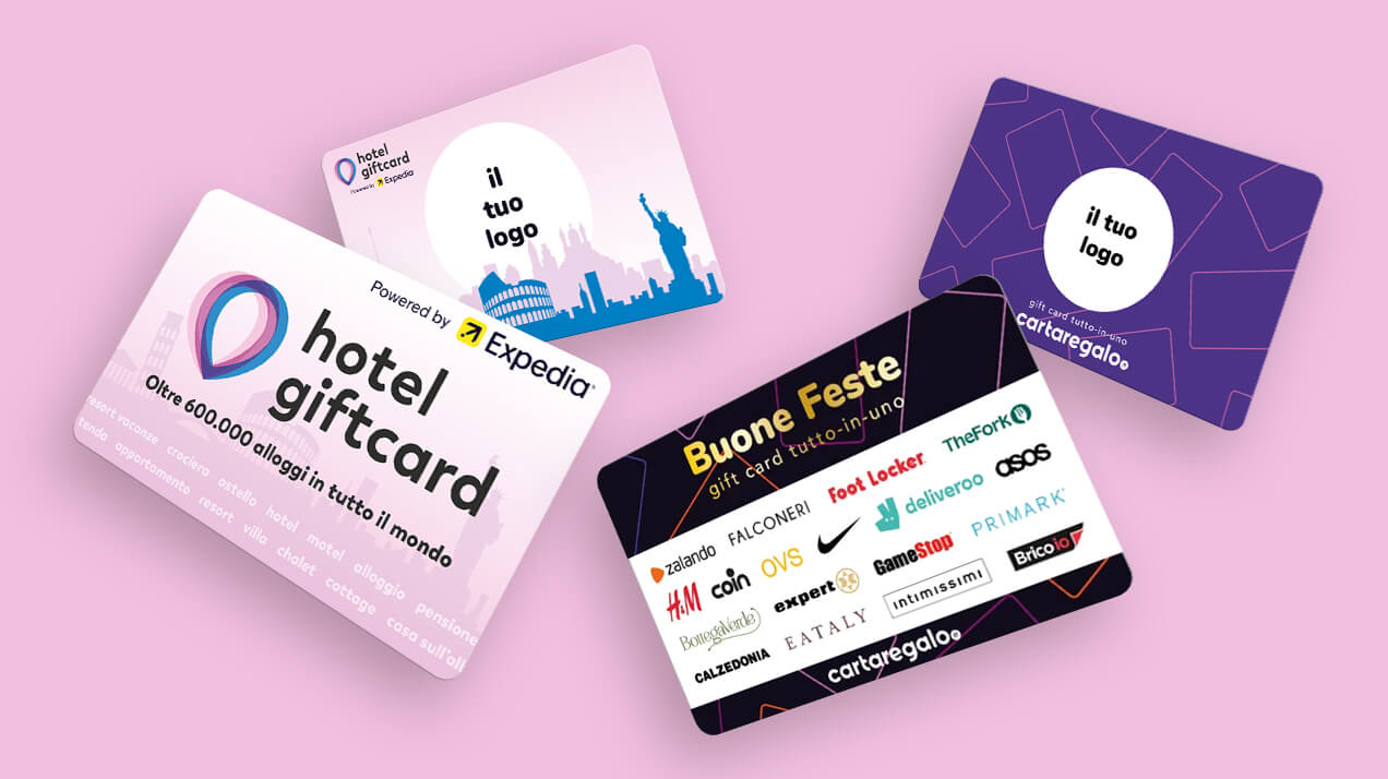 Gift Card Tutto-in-Uno e Hotel Gift Card per aziende
