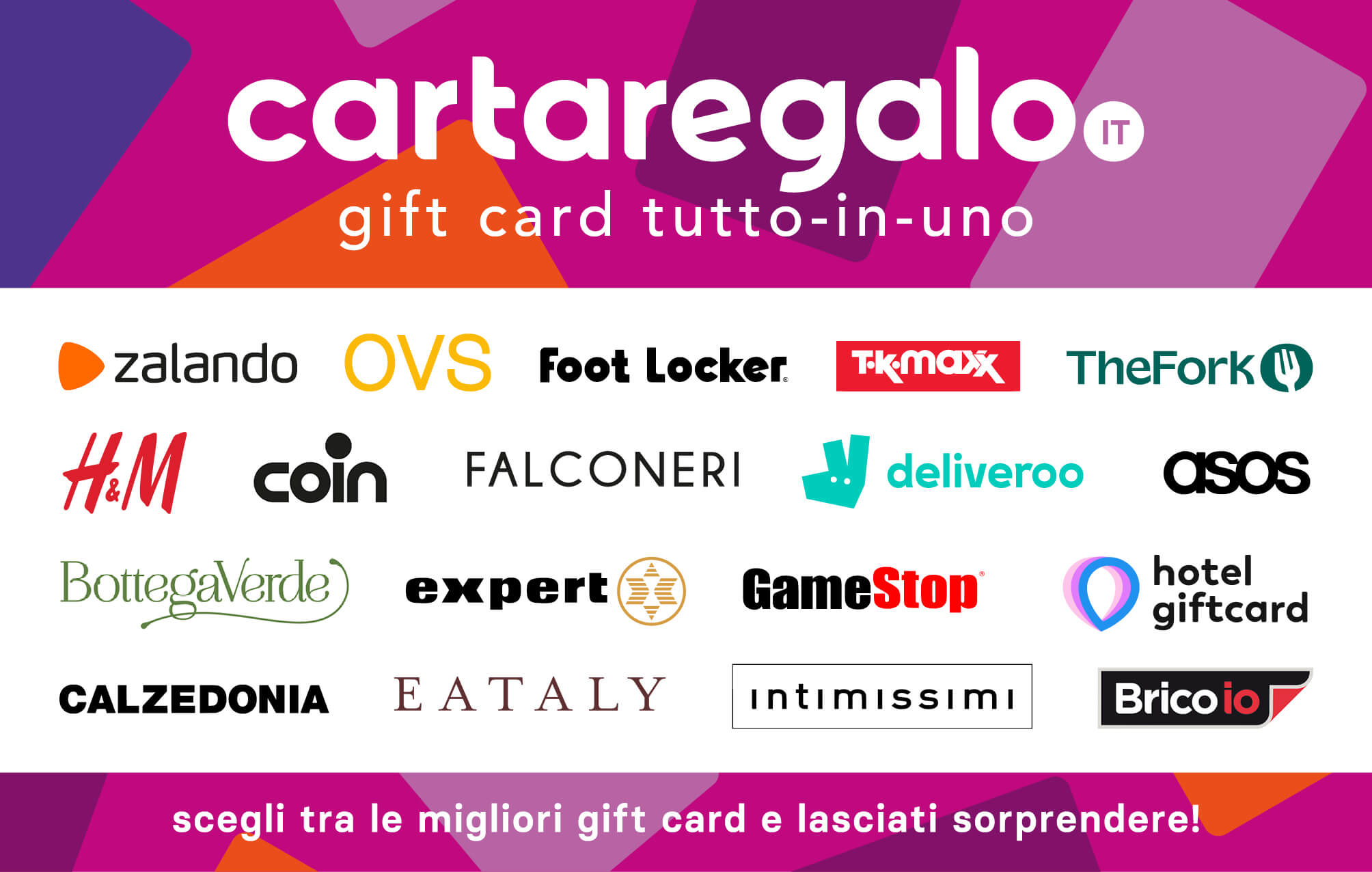 Gift Card Tutto-in-Uno | Regala infinite opzioni | Cartaregalo.it