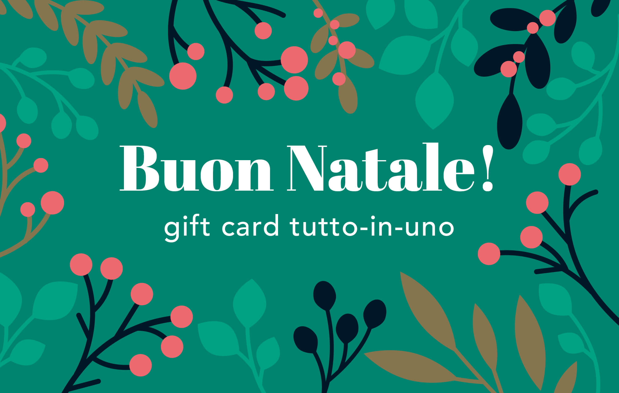 Gift card Buon Natale – L’idea regalo perfetta per le feste