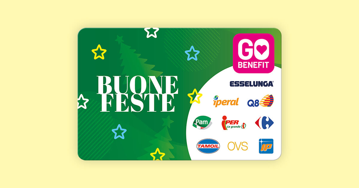 Go Benefit Buone Feste – Carta regalo aziendale digitale